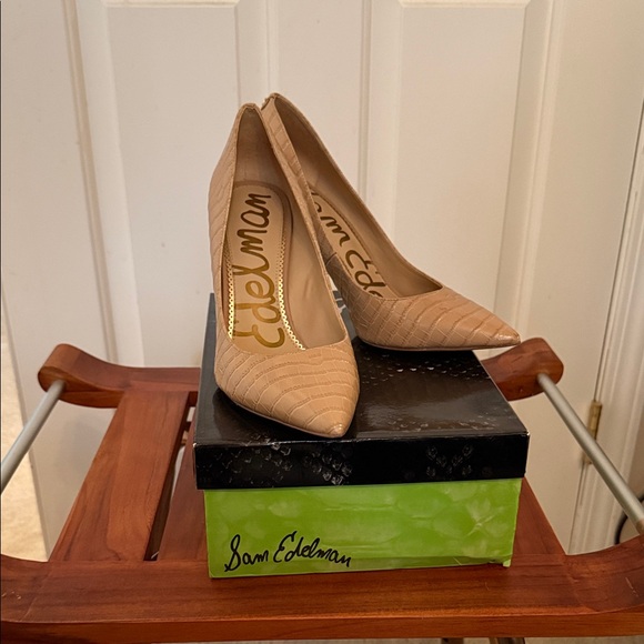 Sam Edelman | Shoes | Sam Edelman Tanneutral Quilted Leather Heels ...